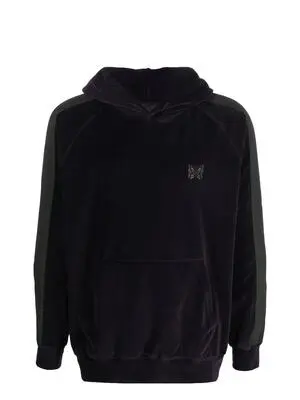 Needles Logo Embroidered Hoodie - Purple