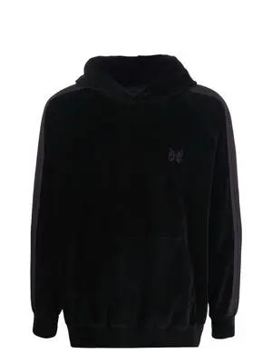 Needles Side-stripe Pullover Hoodie - Black