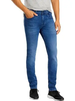 7 For All Mankind Luxe Performance Plus Slimmy Tapered Jeans - Mid Blue