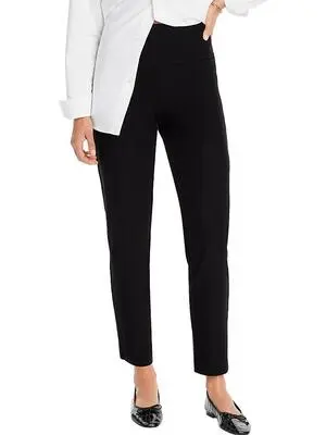 Eileen Fisher High-waist Slim-fit Trousers - Black