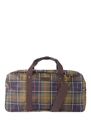 Barbour Barbour Waxed Cotton Holdall Classic Tartan