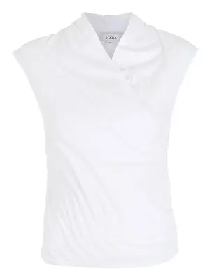 AMIR SLAMA V-neck Blouse - White