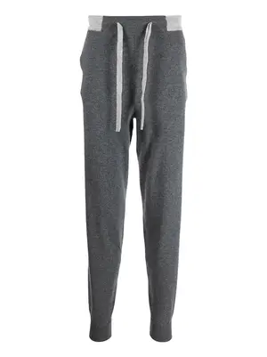 N.peal Knitted Two-pocket Track Trousers - Grey