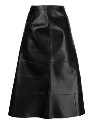 Loewe High-waisted Midi Skirt - Black