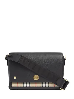 Burberry Hackberry Leather Crossbody Bag - Black