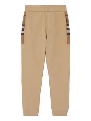 Burberry Check-pattern Track Pants - Neutrals