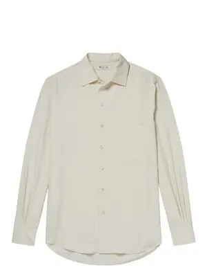 Loro Piana André Garment-dyed Silk Shirt - Neutrals