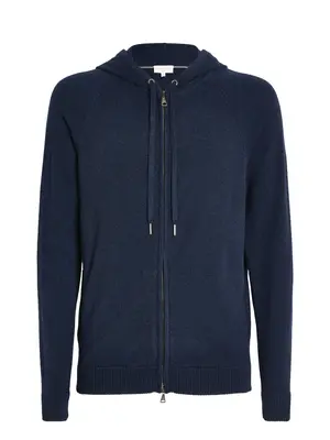 DEREK ROSE Derek Rose Cashmere Zip-Up Hoodie