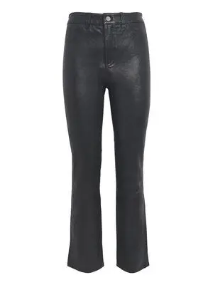 Paige Leather Cindy Trousers - Black