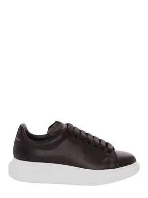 Alexander McQueen Leather Oversized Sneakers Black