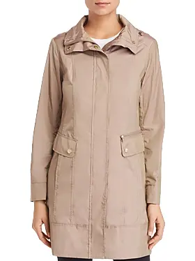 Cole Haan COLE HAAN Travel Packable Raincoat Champagne