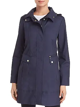 Cole Haan Cole Haan Travel Packable Raincoat Indigo