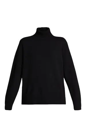 THE ROW Stepny Wool-cashmere Turtleneck Top - Black