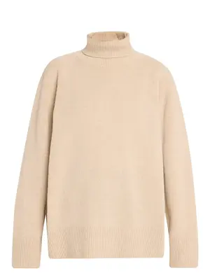 THE ROW THE ROW Stepny Wool-Cashmere Turtleneck Top Sand