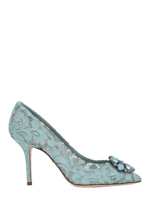 Dolce & Gabbana Bellucci Lace Pumps - Azure