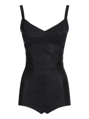 Dolce & Gabbana Elasticated Corset-style Bodysuit - Black