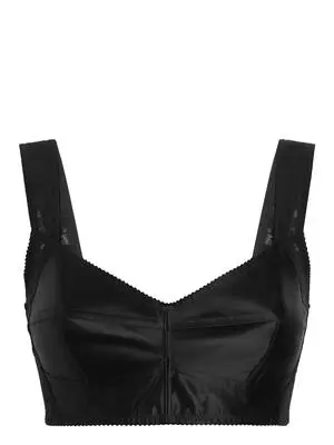 Dolce & Gabbana Satin Top - Black