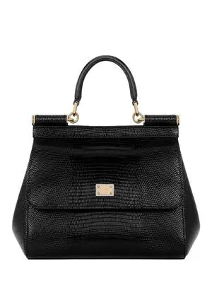 Dolce & Gabbana Medium Sicily Handbag - Black