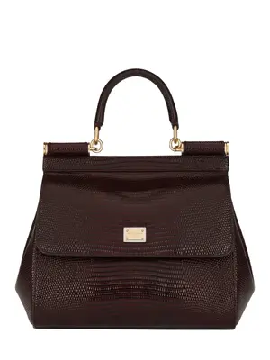 Dolce & Gabbana Medium Sicily Bag - Bordeaux
