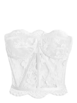 Dolce & Gabbana Lace Bustier - White