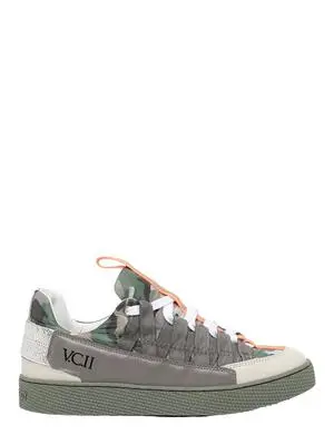 Pierre Hardy Low-top Leather Sneakers - Grey