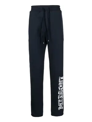 Missoni Leg-logo Track Pants - Blue