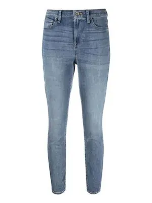 Dkny Cropped Skinny-fit Jeans - Blue