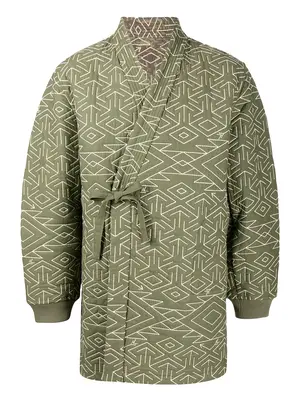 MAHARISHI Reversible Padded Wrap Jacket - Green