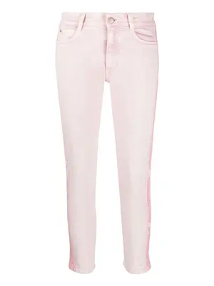 Stella McCartney Logo Tape Slim Jeans - Pink