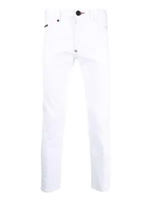 Philipp Plein Skinny-cut Denim Jeans - White