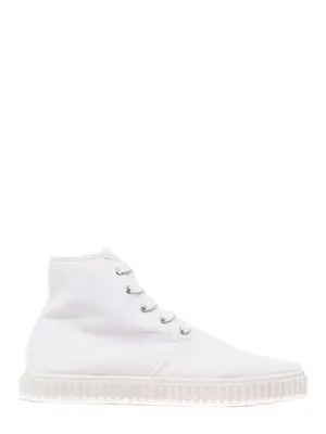 MAISON MARGIELA High-top Cotton Sneakers - White