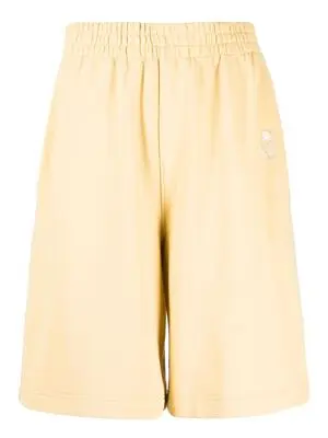 MARANT Logo-embroidered Track Shorts - Yellow