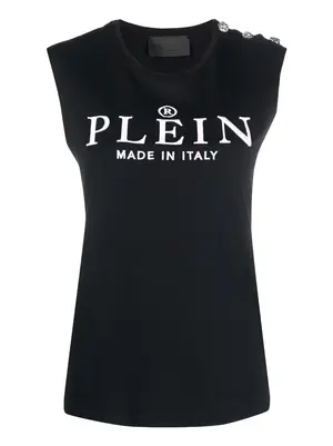 Philipp Plein Iconic Vest Top - Black