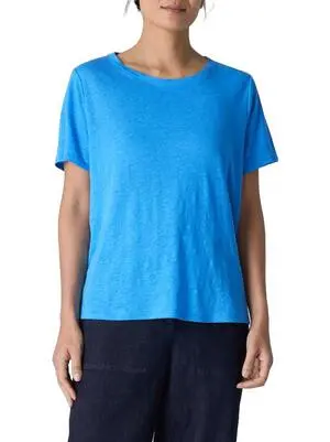 Eileen Fisher Eileen Fisher Organic Linen Crewneck T-Shirt Azure