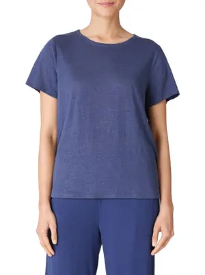 Eileen Fisher Eileen Fisher Organic Linen Crewneck T-Shirt Iris