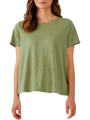Eileen Fisher Eileen Fisher Organic Linen Crewneck T-Shirt Leaf