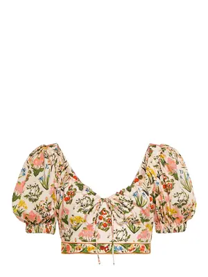 AGUA BENDITA Agua By Agua Bendita Palmarosa Crop Top