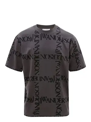 JW Anderson Logo-print T-shirt - Grey