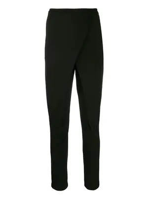 Roberto Cavalli Wrap-effect Panelled Trousers - Black
