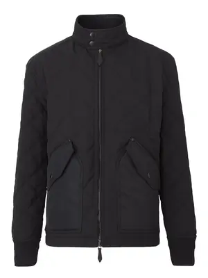 Burberry Diamond-quilted Thermoregulated Jacket - Black