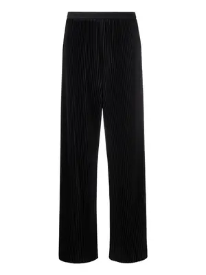 Fabiana Filippi Straight-leg Plissé Trousers - Black