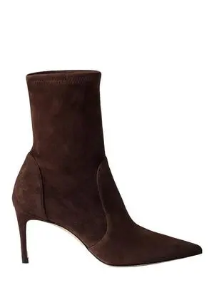 STUART WEITZMAN Suede Ankle Boots - Brown