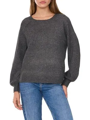 Vince Camuto Vince Camuto Raglan Sleeve Sweater Medium Heather Grey