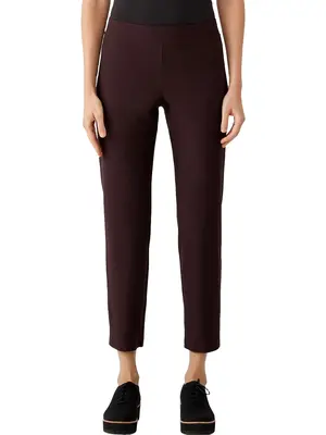 Eileen Fisher Eileen Fisher Slim Ankle Stretch Crepe Pants Casis