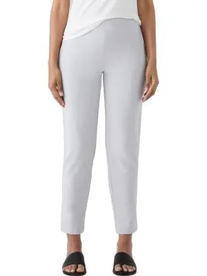 Eileen Fisher Eileen Fisher Slim Ankle Stretch Crepe Pants Nimbus