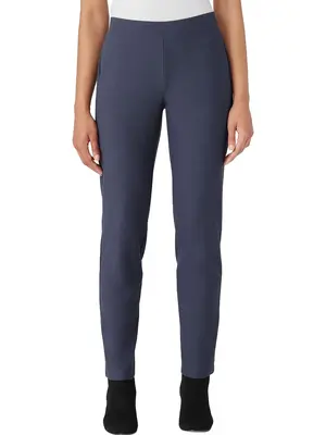 Eileen Fisher Eileen Fisher Slim Ankle Stretch Crepe Pants Ocean