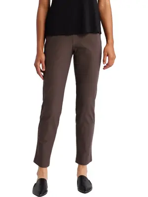 Eileen Fisher Eileen Fisher Slim Ankle Stretch Crepe Pants Wren