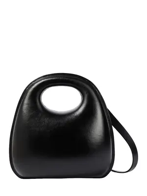 LEMAIRE Egg Leather Shoulder Bag - Black