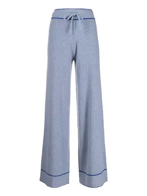 MADELEINE THOMPSON Ursa Cashmere Trousers - Blue