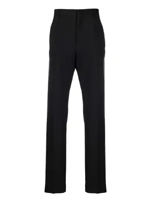 Valentino Garavani High-waisted Straight-leg Trousers - Black